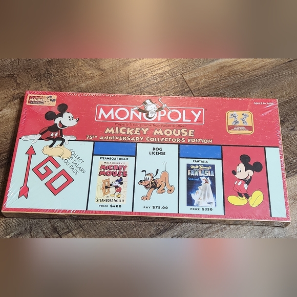 Hasbro | Toys | Nib Disney Mickey Mouse Monopoly 75th Anniversary ...